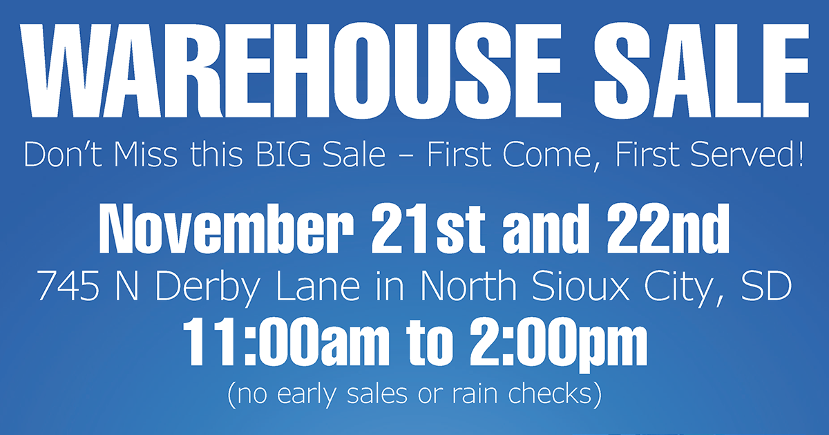 Warehouse Sale!